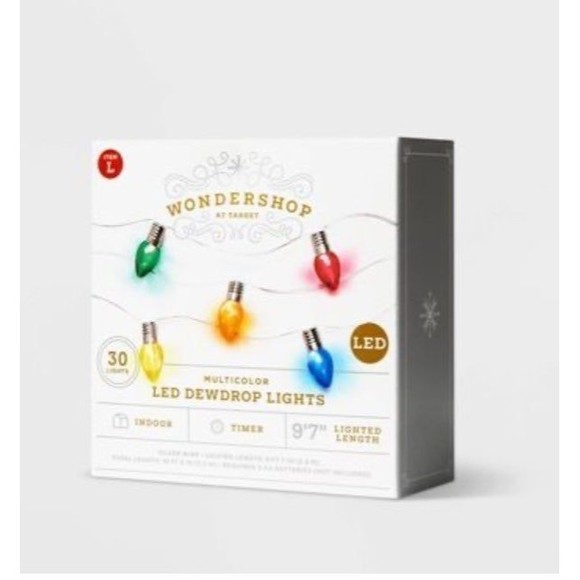 Wondershop | Holiday | Wonder Shop Led String Multicolor Lights Dewdrop ...
